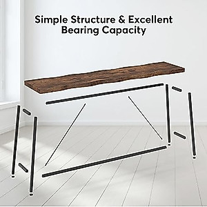Tribesigns Long & Wider Console Table, 71 inches Behind Couch Table Industrial Entryway Table, Vintage Hallway Table, Rustic Long Sofa Table, Large Accent Table for Living Room & Entrance