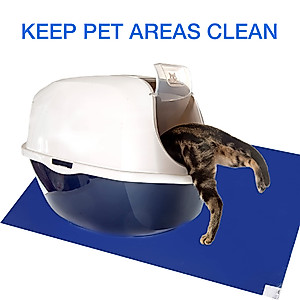 CALPALMY 150 Sheets 24" x 36" Adhesive Mats - Sticky Mat for Laboratories, Homes, Construction Sites, and More - Remove Dust and Dirt from Shoes and Equipment Wheels -Blue