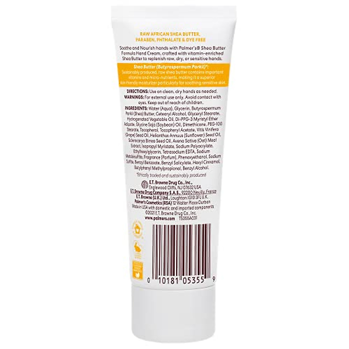 Palmer's Shea Butter Formula Hand Cream for Dry, Cracked Skin. Travel Size Hand Lotion, 3.4 Ounce