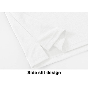 BGOWATU Women's Golf Polo Shirts Sleeveless Zip Up Collarless UPF 50+ Tennis T-Shirt Lightweight Quick Dry White L