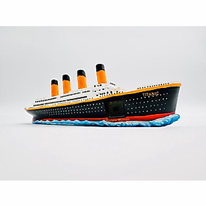 Titanic 3D Ship Model with Authentic Coal from RMS Titanic