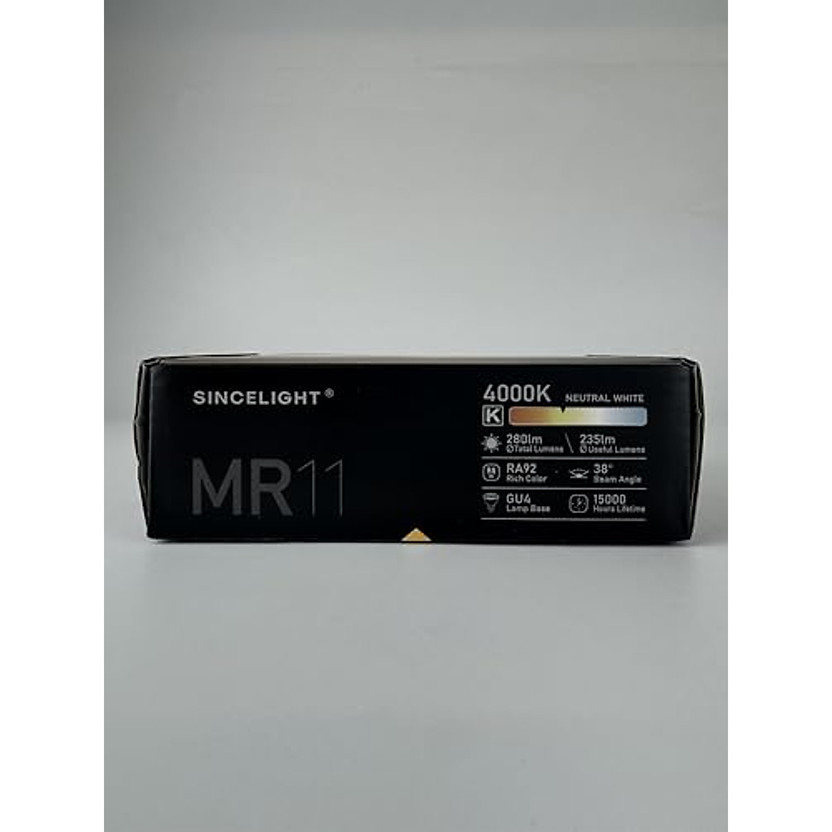 SINCELIGHT 12V MR11 GU4 LED Small Reflector Ø35mm Spot Light Bulb with GU4 Base, 3W, 280 Lumens, 25W Halogen Equivalent, 4000K (Neutral White) High Color Rending RA≈92, 35°Beam Angle, Pack of 6