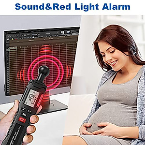 EMF Meter, Votery Rechargeable Electromagnetic Field Radiation Detector Digital EMF Detector with LCD, Temperature Measure, Hand-held Magnetic Field Detector for Home, Office, Outdoor