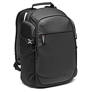 Manfrotto MB MA2-BP-BFR Advanced Befree Camera Backpack, Fits 15 Inch Laptop, Rear Access, Expandable Side Pocket for Travel Tripod, for DSLR/Mirrorrless/CSC/Drone and Standard Lenses - Black