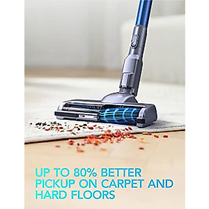 Greenote Cordless Vacuum Cleaner, 23000PA Stick Vacuum 4 in 1, 200W with Dual Digital Motor LED Headlights, 35 Mins Runtime, Handheld Lightweight Vacuum for Home Hard Floor Carpet Pet Car