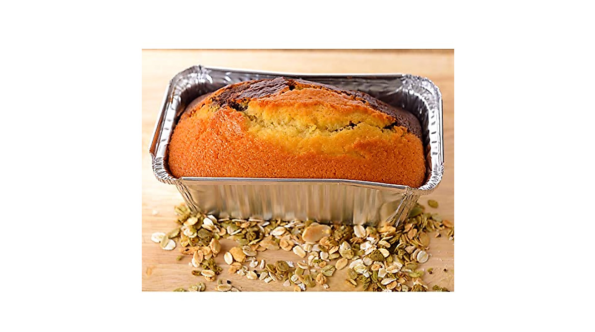 WANBAO Disposable Aluminum Loaf Pans - 50 Pack for Baking & Food Storage