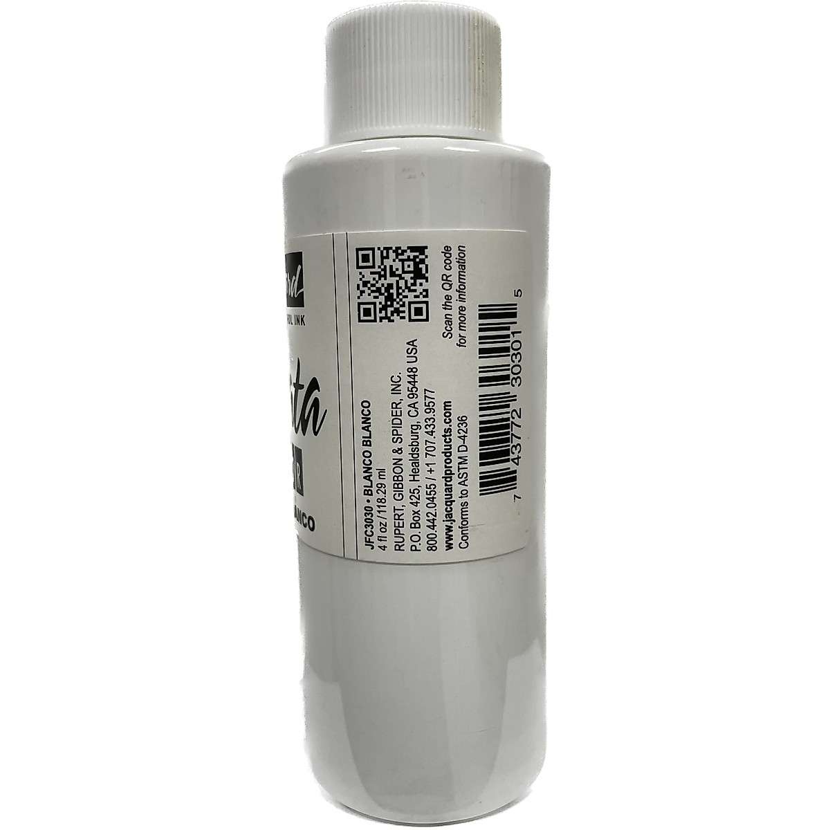 Jacquard Pinata Alcohol Ink - Blanco Blanco White - Professional and Versatile Ink That Produces Color Saturated and Acid-Free Results - 4 Fluid Ounces - Made in The USA