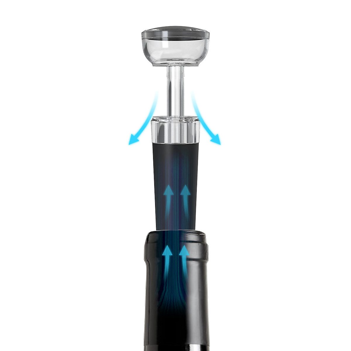 KAVYDENS 4-in-1 Electric Wine Opener Set – USB Rechargeable with Wine Decanter, Wine Aerator,Pourer, Wine Stopper and Foil Cutter. Gift set for Weddings, Parties, and Home Use