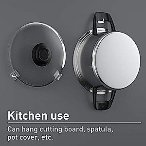 YAKAON Self-Adhesive Hooks, Heavy Duty Kitchen Bathrooms Robe Hooks, Towel Stands Sticky Wall Hook, Toilet Waterproof and Rust-Proof Bath Towel Hooks - 4 Packs