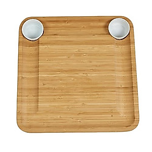 Bamboo Cheese Board Charcuterie Platter with Bowls&Knife Set,Cracker Meat Serving Tray,Ideal Gift for Christmas Wedding Birthday