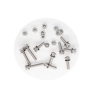 binifiMux 240pcs M4 Torx Pan Head with Pin Security Combine Screws with M4 Hex Nuts Assortment Kit, 304 Stainless Steel, M4 x 6mm/ 8mm/ 12mm / 14mm / 18mm