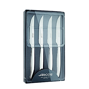 ARCOS Mesa Steak Set, 4 inches, Silver