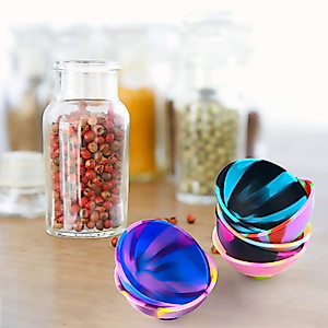 Coopay 22 Pieces Mini Silicone Pinch Bowls Multicolor Heat Resistant Snack Bowls Prep and Serve Bowls, Unbreakable, Flexible, 1.75 Oz