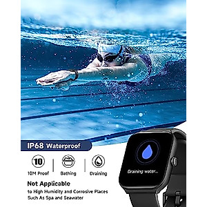 TOOBUR Smart Watch for Men Women Alexa Built-in, 1.95" Fitness Tracker with Answer/Make Calls, IP68 Waterproof/Heart Rate/Blood Oxygen/Sleep Tracker/100 Sports, Fitness Watch Compatible Android iOS