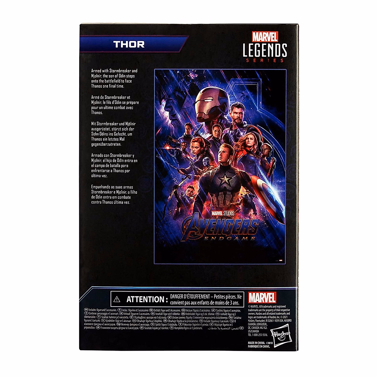 Marvel Hasbro Legends Series 6-inch Scale Action Figure Toy Thor, Infinity Saga Character, Premium Design, Figure and 5 Accessories