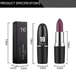 GL-Turelifes Halloween Matte Lipstick, Long Lasting, Non-stick Non-fading Black Lipsticks Vivid Vampire lipsticks for Masquerade, Cosplay, Halloween Makeup (#15 Green)