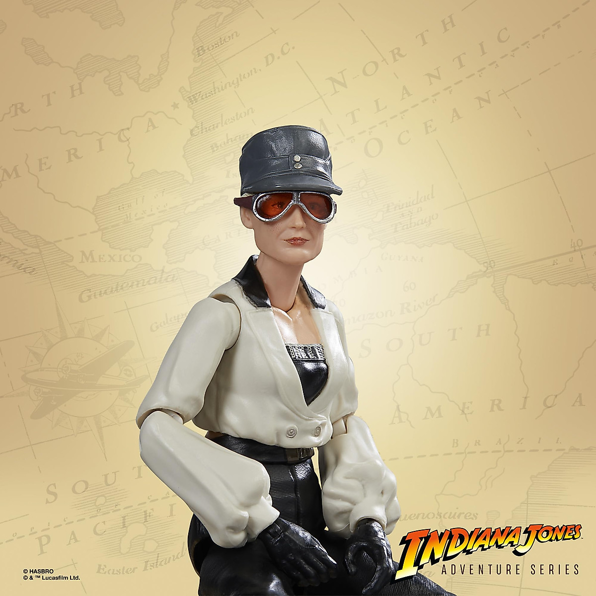 Indiana Jones and The Last Crusade Adventure Series Dr. Elsa Schneider Action Figure, 6-inch Action Figures, Toys for Kids Ages 4 and Up, Medium