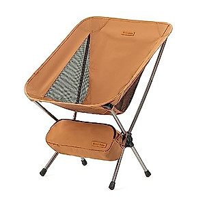 Naturehike YL08 Camping Chair, Ultralight Portable Camp Chair with Storage Bag, Compact Folding Beach Chair for Backpacking Hiking Fishing Picnic