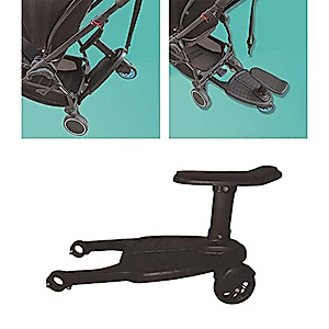 AMLESO Stroller Board Stroller Skateboard Attachment Pram Pedal Adapter Brands of Strollers, Black