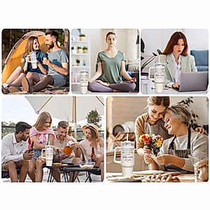 AXIARA Inspirational Gifts For Women - May You Be Proud Insulated 40 oz Tumbler with Straw and Handle - Mothers Day Birthday Christmas Appreciation Thank You Gifts For Women Men Coworkers Friends