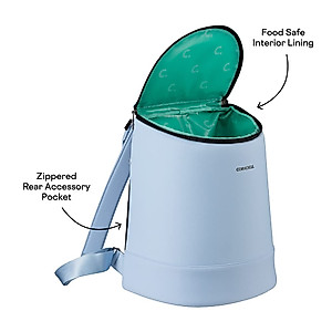 Corkcicle EOLA Soft Cooler Backpack, Periwinkle, Waterproof and Leak Proof Insulated Bag, Perfect for Wine, Beer, and Ice Packs, Camping Cooler, Hiking Cooler, Beach Cooler