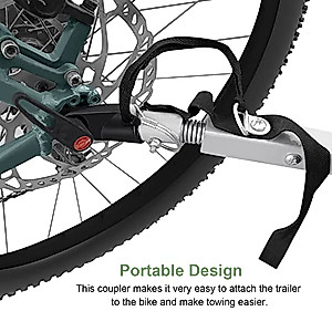 EFEALL Bike Trailer Hitch, Instep Bike Trailer Coupler Bicycle Trailer Hitch Attachments Trailer Replacement Parts for Kids Dog Pet Baby Child Carrier Schwinn Bike Trailers