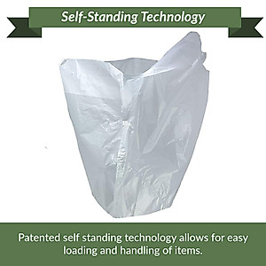 Reli. To Go Bags/Take Out Bags (250 Count) (Small 16" L x 8" W + 10.75" H) Reusable Plastic Bags with Handles | Die Cut Handle - Plastic | Use for Shopping, Business, Carry Out, Restaurant