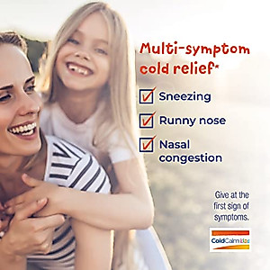 Boiron ColdCalm Kids Pellets for Relief of Common Cold Symptoms Such as Sneezing, Runny Nose, Sore Throat, and Nasal Congestion - 2 Count (160 Pellets)