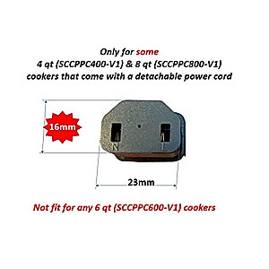 "1 GJS Gourmet Power Cord Compatible with Selected (Not ALL) 4 & 8 Quart Crock-Pot Express Multicooker SCCPPC400-V1 and SCCPPC800-V1". This cord is not created or sold by Crock-Pot.