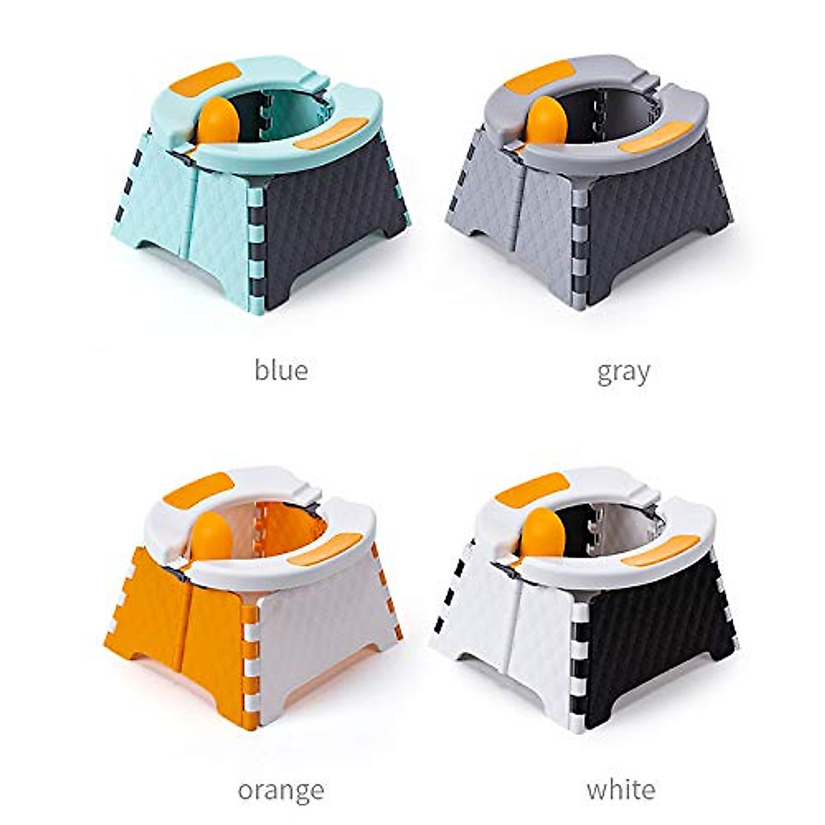 Yeking Toddler Potty seat, Portable Toddler Potty Training Seat, Travel Potty, Foldable Toilet Seat, Baby Potty Seat for Indoor and Outdoor (White)