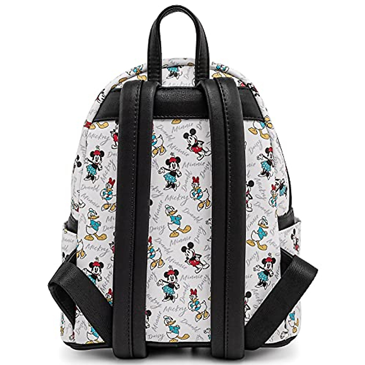 Loungefly Disney Mickey Minnie Mouse Donald Daisy Mini Backpack Handbag White
