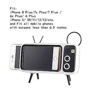 Ailenyun Phone Screen Bracket TV Style Mobile Phone Holder. with Speaker. for iPhone 8 Plus / 7s Plus/7 Plus / 6s Plus/ 6 Plus .A Idea Gifts for Family, Girl/Boy Friend.