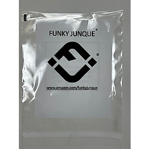 Funky Junque Dad Hat Ponytail Messy Bun Trucker Ponycap (Distressed Black w/Criss Cross Back)