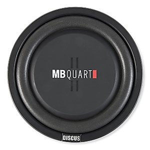 MB Quart DS1-304 Discus 12 Inch 400 Watt DVC Shallow Mount Subwoofer Speaker with Dual 2 Inch 4 Ohm Voice Coils for Vehicles, Black