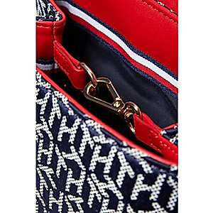 Tommy Hilfiger Sutton Flap Backpack Jacquard Navy/White/Tommy Red One Size