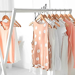 Work Clothes Hangers, Wooden Hangers Ultra Thin Space Saving Non-Slip Hangers Velvet Hangers Suit Hangers Ideal for Everyday Standard Use, Clothing Hangers (24)