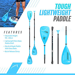 Bluefin® Sup Cruise Inflatable Paddle Boards for Adults & Kids | Including Paddleboard Accessories | 5 Year Warranty | Inflatable Stand Up Paddle Board with Kayak Conversion | Sizes 10'8, 12, 15