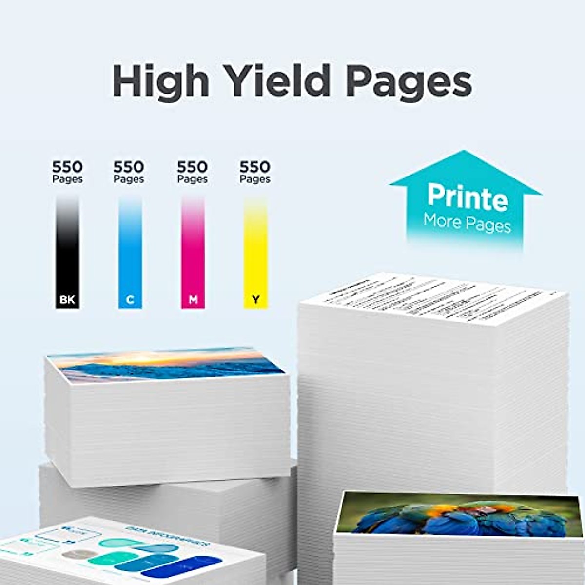 LC203XL 10 Combo Pack Ink Cartridges Compatible with Brother LC203 XL High Yield Cartridges to use with MFC-J480DW MFC-J880DW MFC-J4420DW MFC-J680DW MFC-J885DW (4 Black, 2 Cyan, 2 Magenta, 2 Yellow)