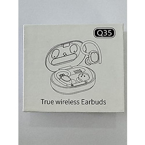 Wireless Earbuds, 2023 New Ultralight Sport Bluetooth 5.3 Headphones In Ear with LED Display, Built-in Mic Earphones, IPX7 Waterproof Wireless Headphones with Earhooks for Gym Workout (Black)