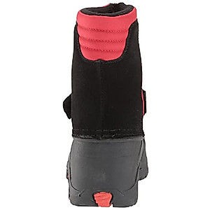 totes Boy's Unisex Kids Bradley Snow Winter Boots, Black/Red, 11 Little