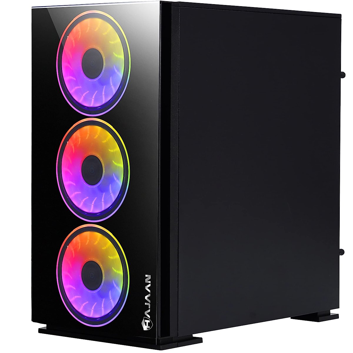 HAJAAN Breeze Gaming Desktop Tower Computer PC - AMD Ryzen 5 5000 G-Series 5600G 6-Core Processor 3.90GHz, 16GB DDR4 RAM, 512GB SSD, Gaming Headset, Wi-Fi Ready, Windows 11 Pro (with Radeon Graphics)