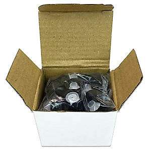 Beauticom 2ML Clear Glass Vial 60 Pieces with Orifice Reducer and Dropper Top