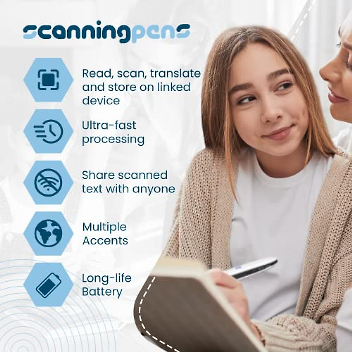 C Pen Text to Speech Connect Pen - OCR Scanning Device for Reading, Literacy & Learning | Assistive Tool for Dyslexia & Learning Differences | Meetings, Study | Windows & Mac