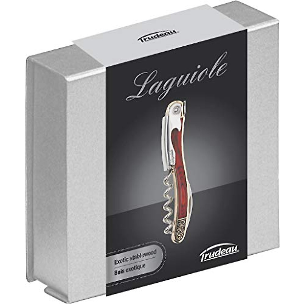 Trudeau Laguiole Red Stablewood Waiter's Corkscrew