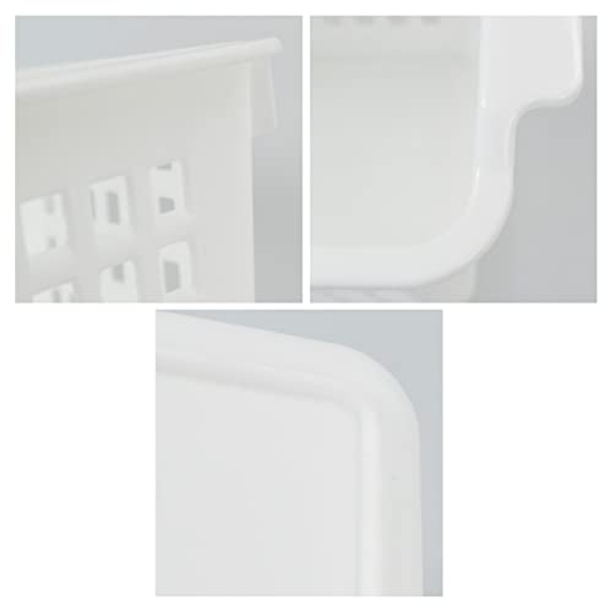 Kiddream Small Storage Baskets, Plastic Organizer Basket Bins Set of 6, White