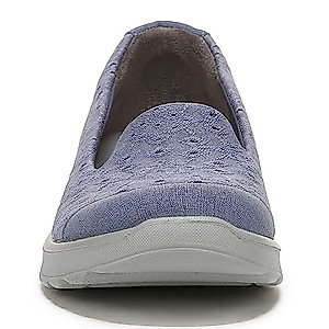BZees Womens Galaxy Slip-On Folkstone Blue Eyelet 8.5 W