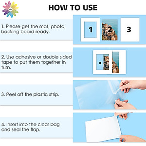 Mat Board Center, 10 Pack of White Pre-Cut Mat Board 16x20 Picture Mat for 11x14 Photo with White Core Bevel Cut Mattes Sets. Includes 10 Acid Free Mats & 10 Backing Board & 10 Clear Bags