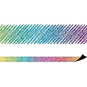 Teacher Created Resources Colorful Scribble Magnetic Border, 77290 0.375 H x 27.5 L x 3 W
