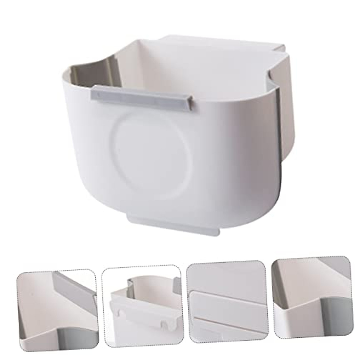 CUBTOL 1pc Under Trash Can Cabinet Bin Compost Storage Garbage Cupboard Home Bedroom Folding Mini Practical Door Waste Bins Container Hanging Mounted Foldable Office Over Sink L