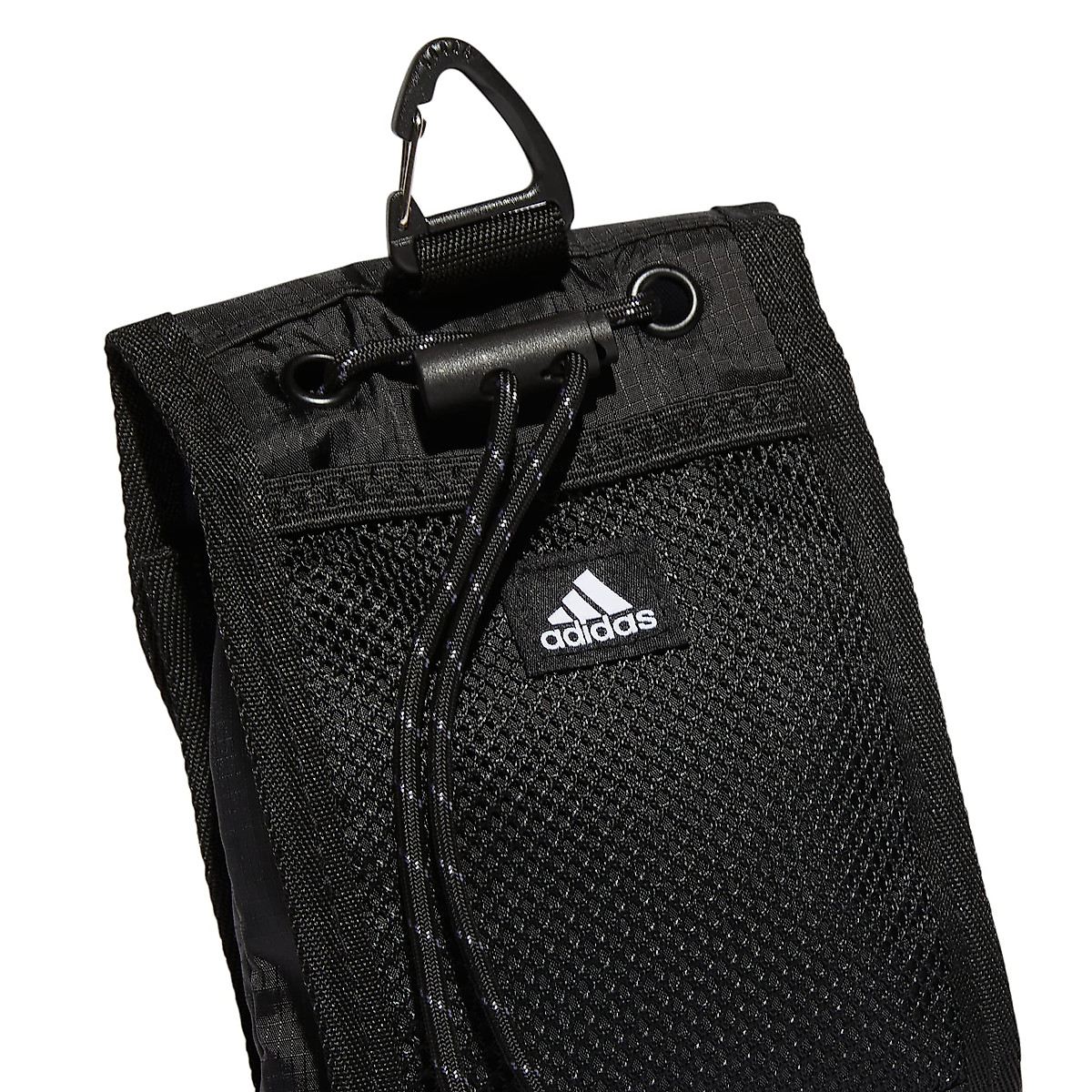 adidas Neck Pouch Crossbody Travel and Festival Wallet, Black